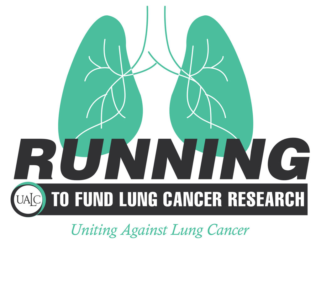 running to fund lung cancer logo - Polar Purple Creative, LLC.